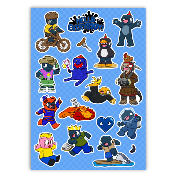 iBallisticSquid Sticker Sheet – Creator Merch